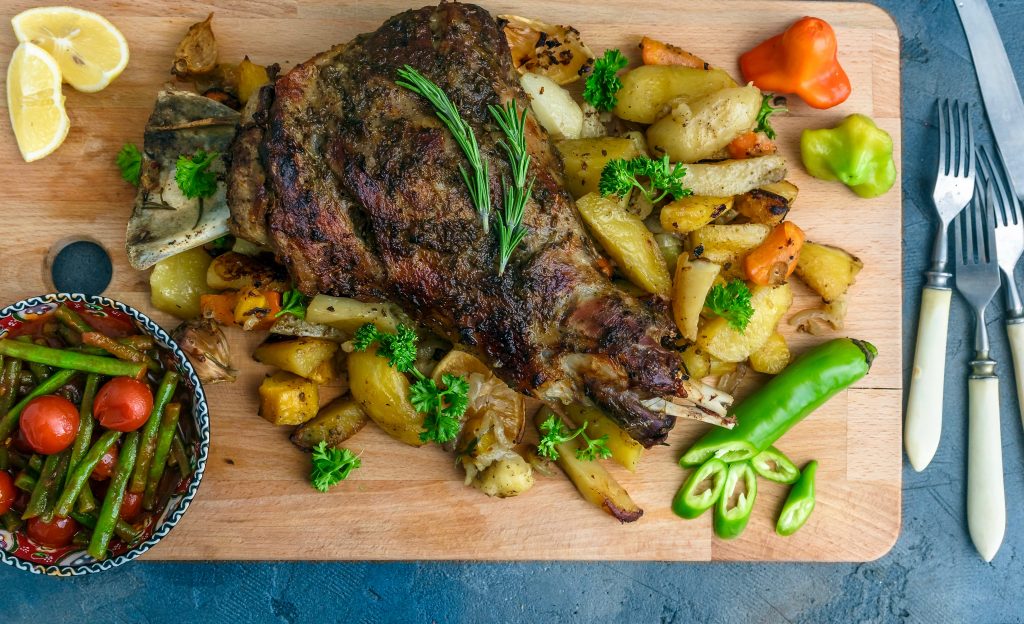 Lebanese Inspired Slow Roasted Goat