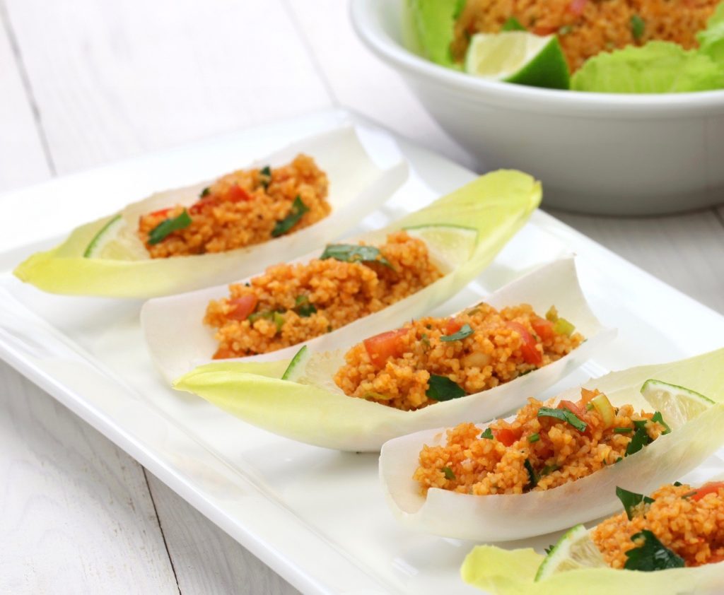 Red Lentil Kofte with Fresh Mint